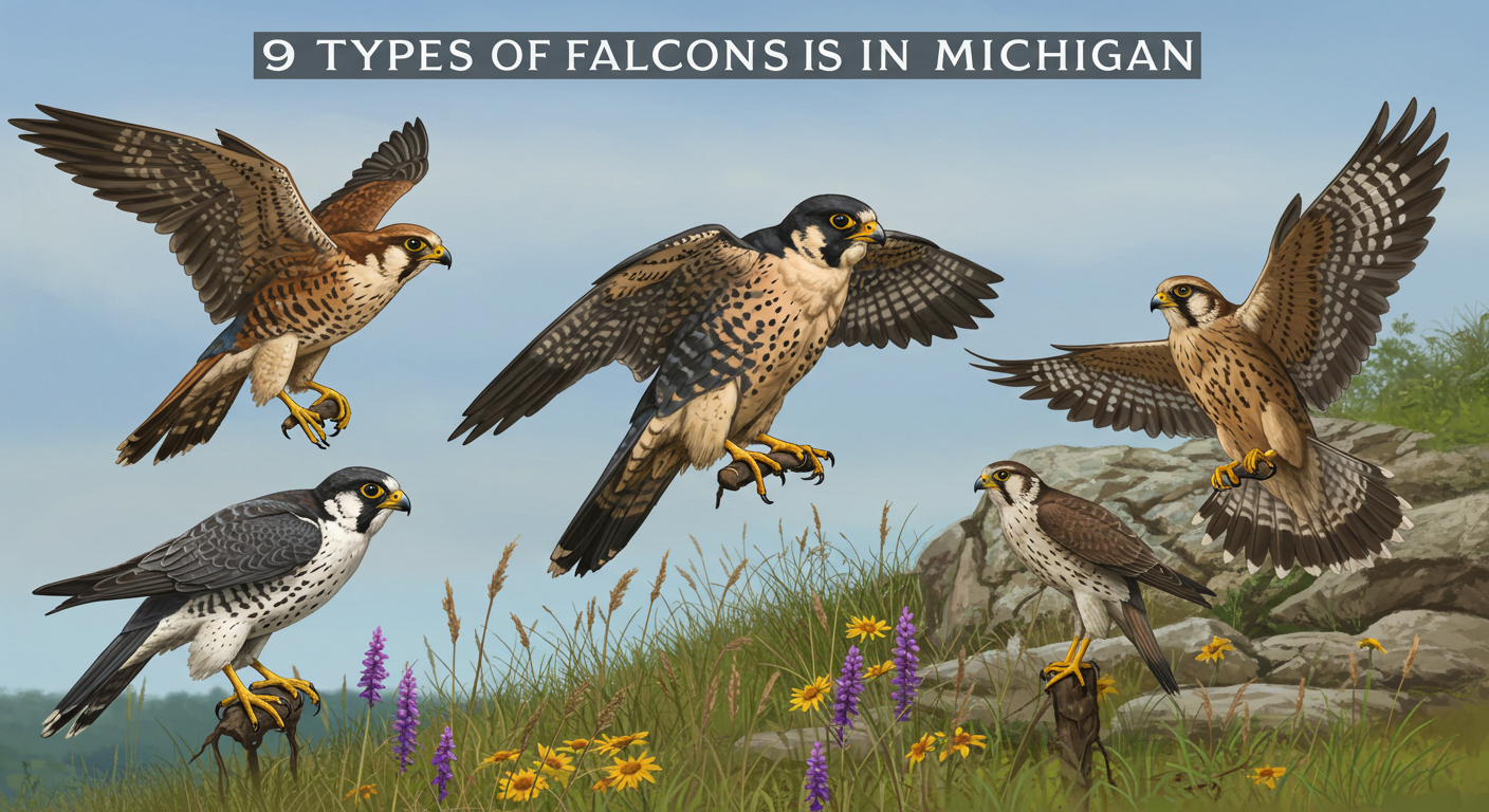 9 Types of Falcons in Michigan (With Photos and IDs)!